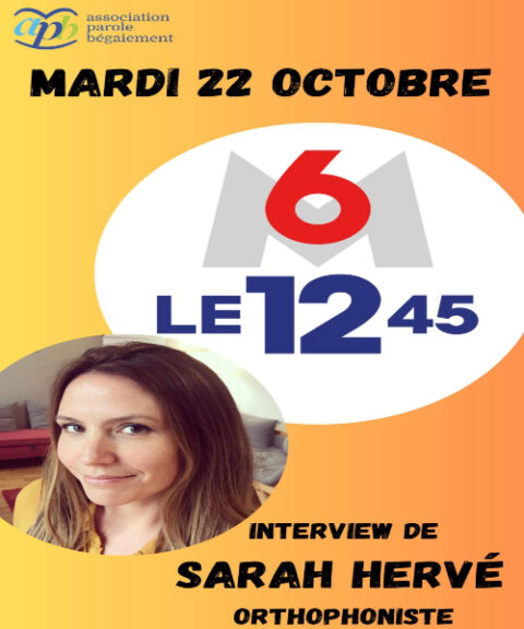 Interview de Sarah Hervé sur M6 le 22 Octobre | Association Parole ...